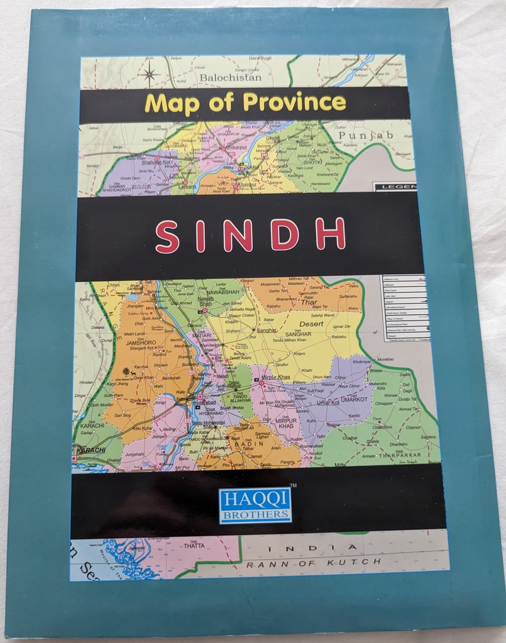 Map Of Province Sindh Pakistan / HAQQI BROTHERS / Map - Walmart.com