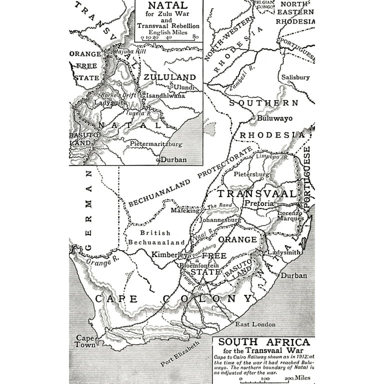 Transvaal South Africa Map