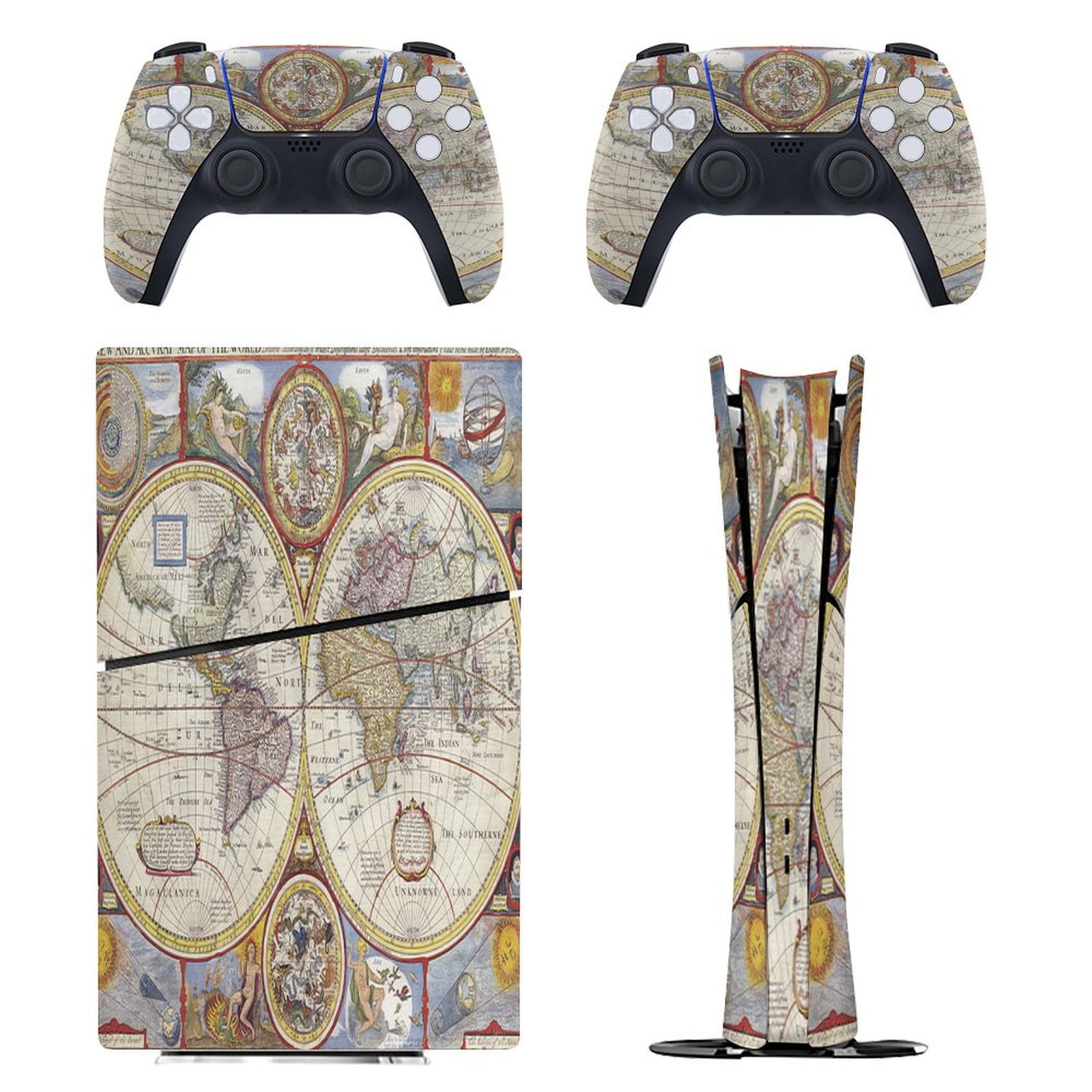 Map PS5/PS5 Slim Digital Disc Skin Sticker For Console And Controller ...