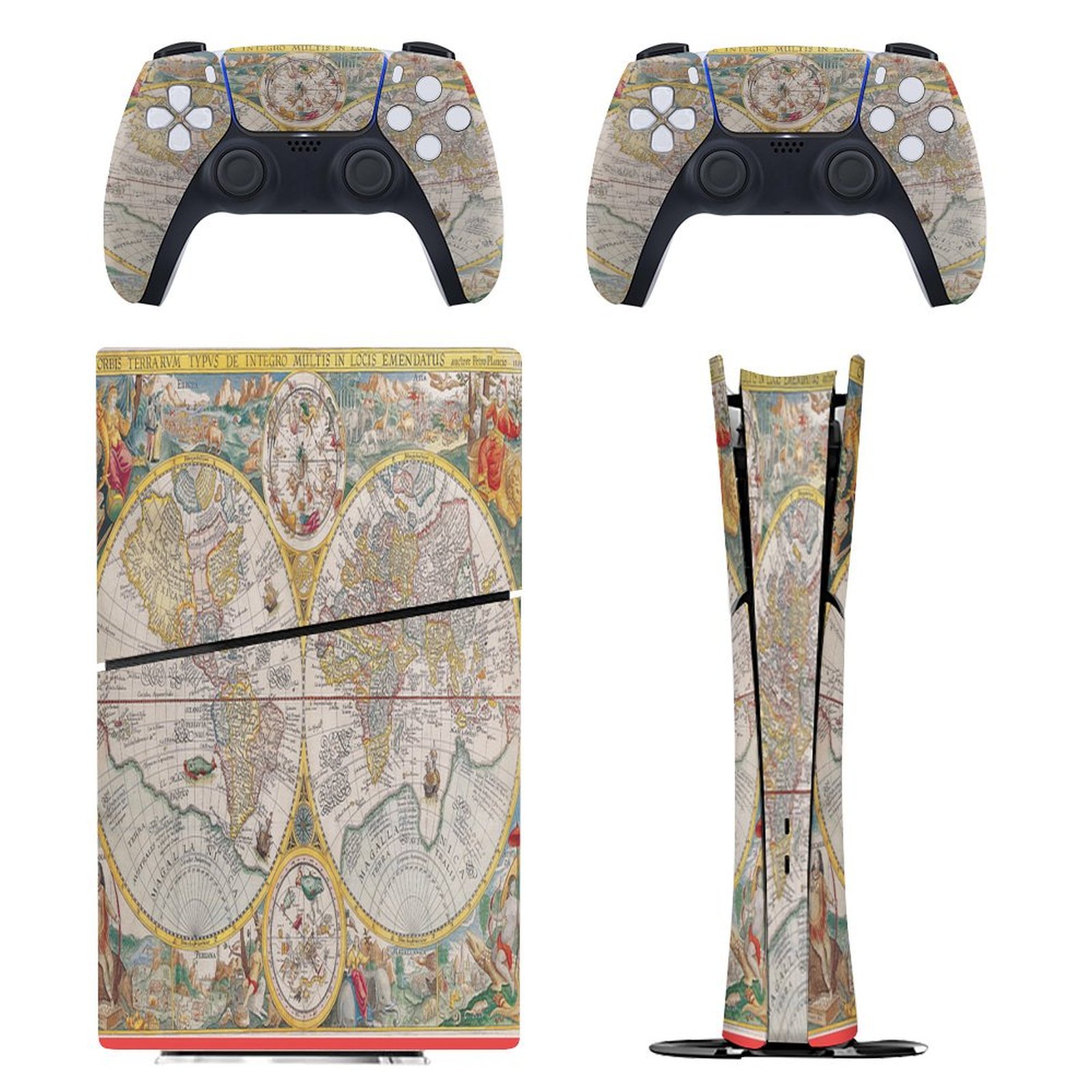 Map PS5/PS5 Slim Digital Disc Skin Sticker For Console And Controller ...