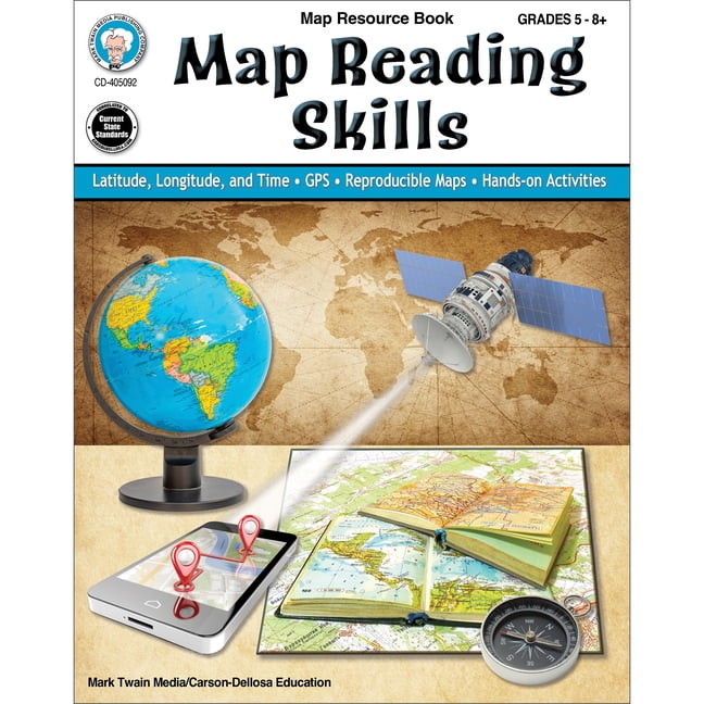 Map Reading Skills Workbook, Grades 5 - 12, (Paperback) - Walmart.com