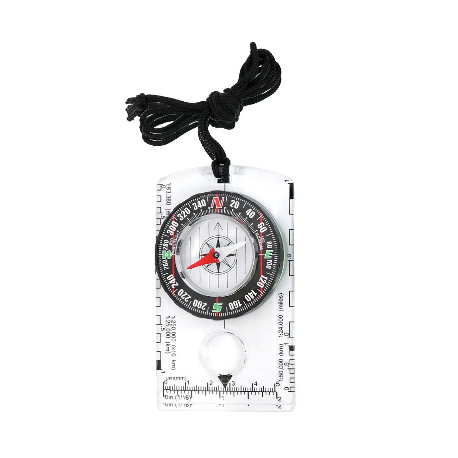 Map Ruler Magnifier for Map Reading with Lanyard Water Proof Navigation ...