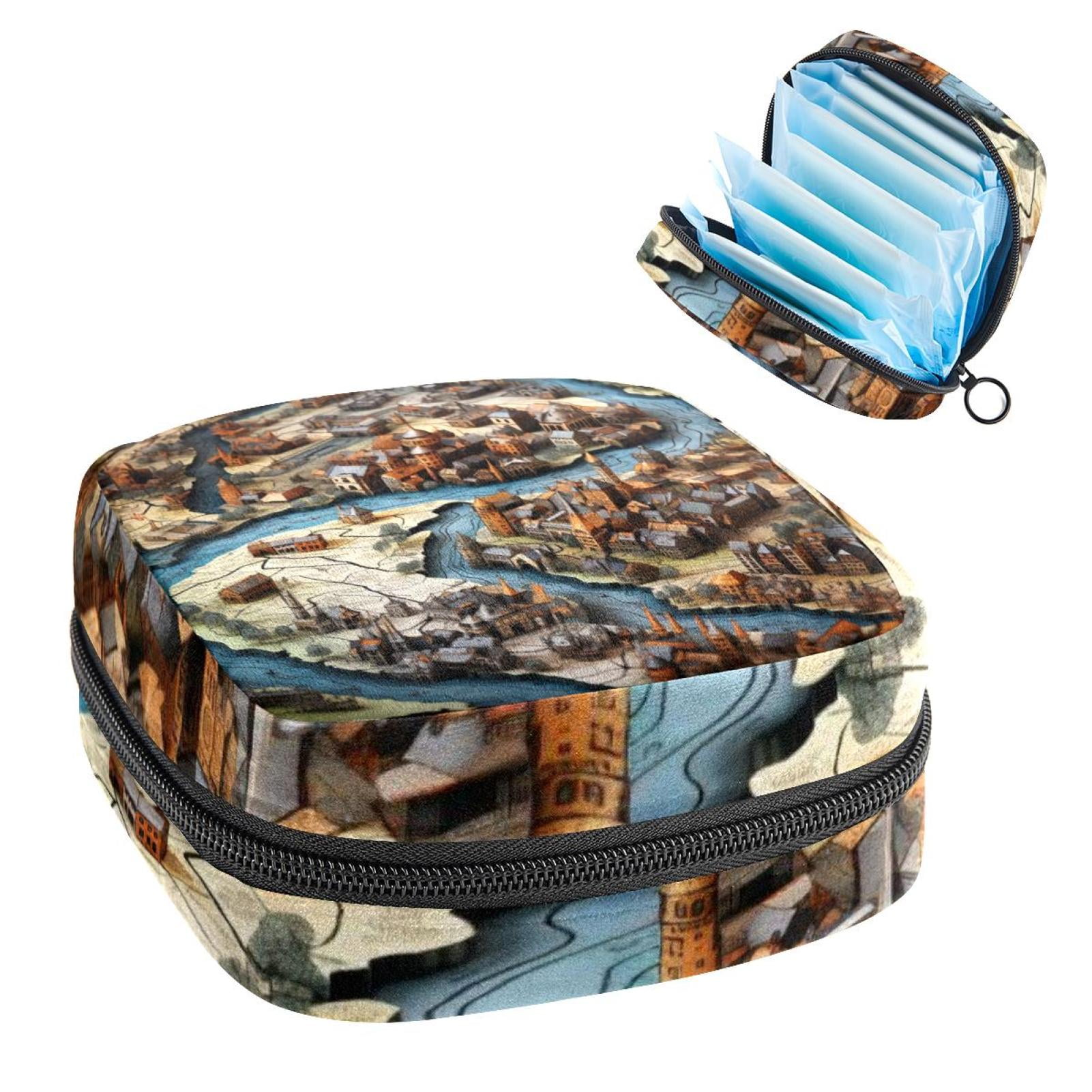 Map Section Pad Bag Period Bag Sanitary Pad Storage Bag - Mini Pouch ...