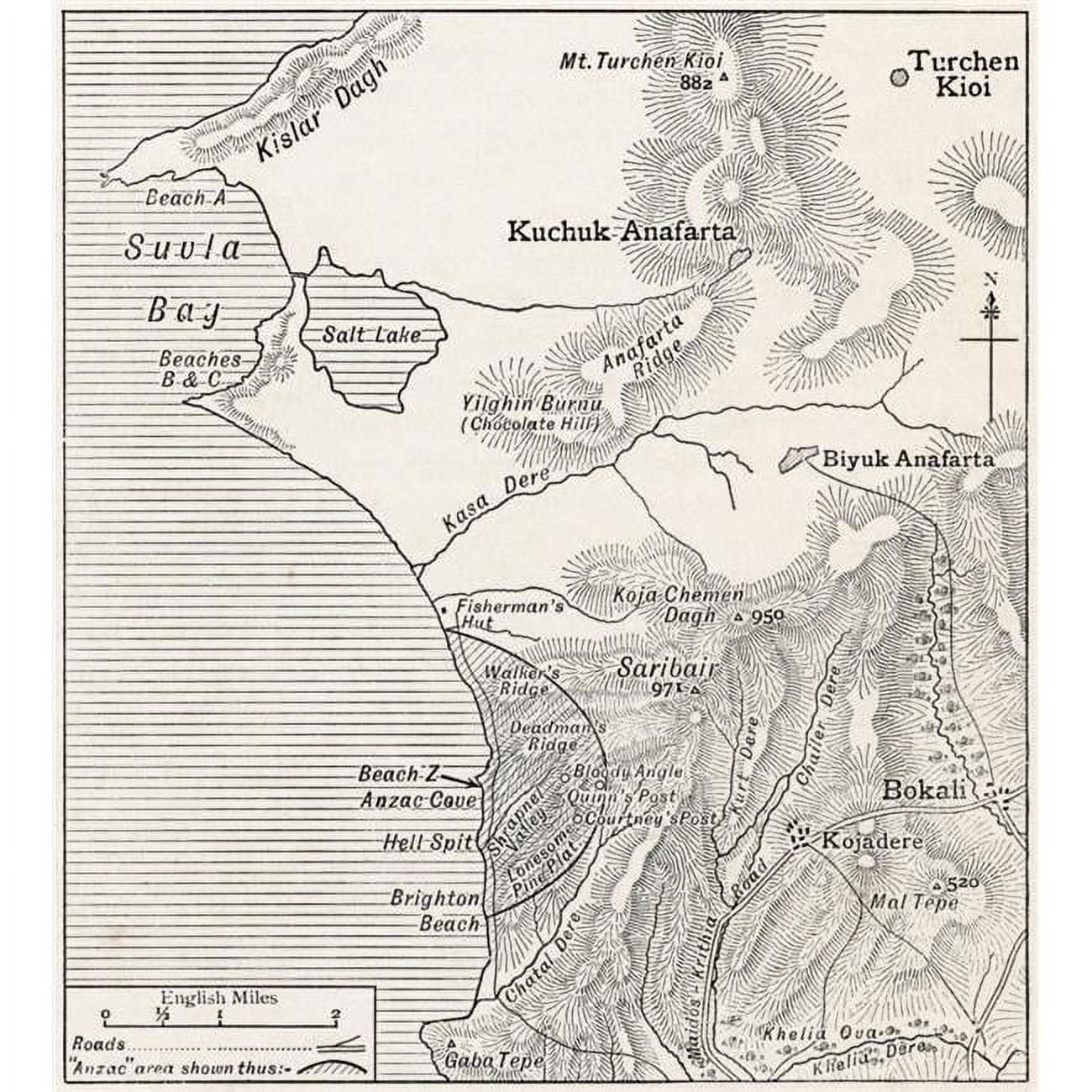 Map Showing Approximately the Semicircular Foothold of Australians ...