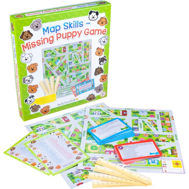 Map Skills ? Missing Puppy Game - 1 board game - Walmart.com