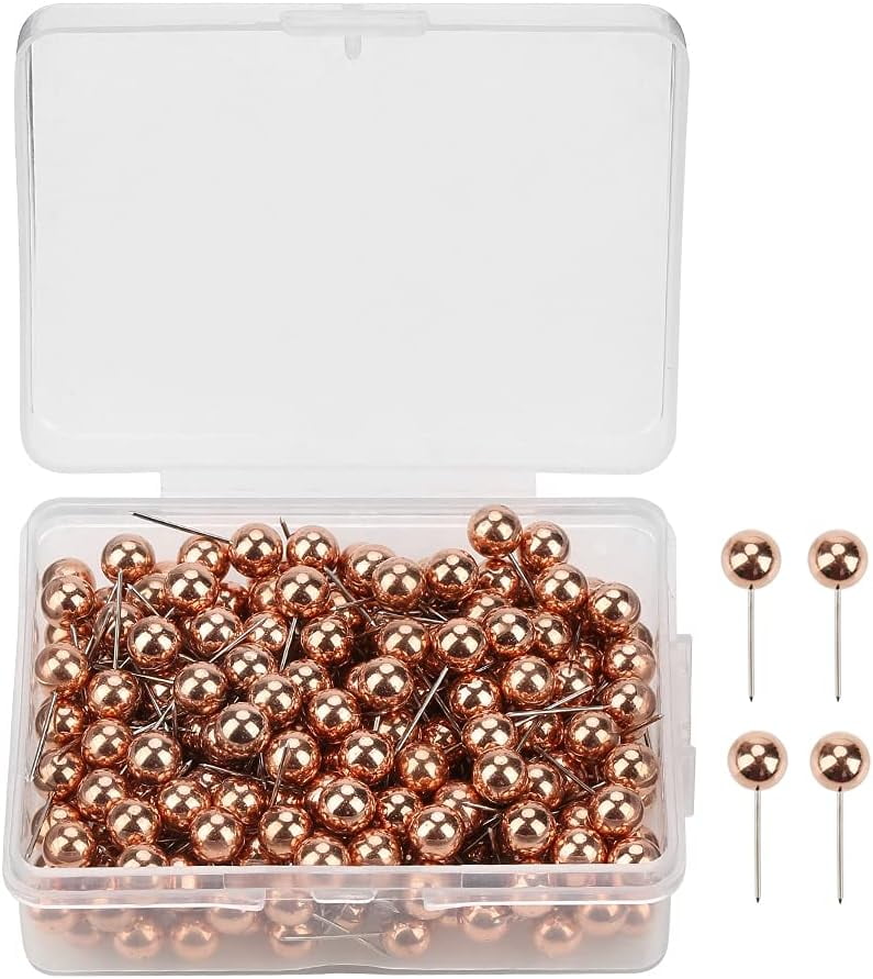 Map Tacks Push Pins Round Plastic Head Tacks Pushpin Marking Thumbtacks ...