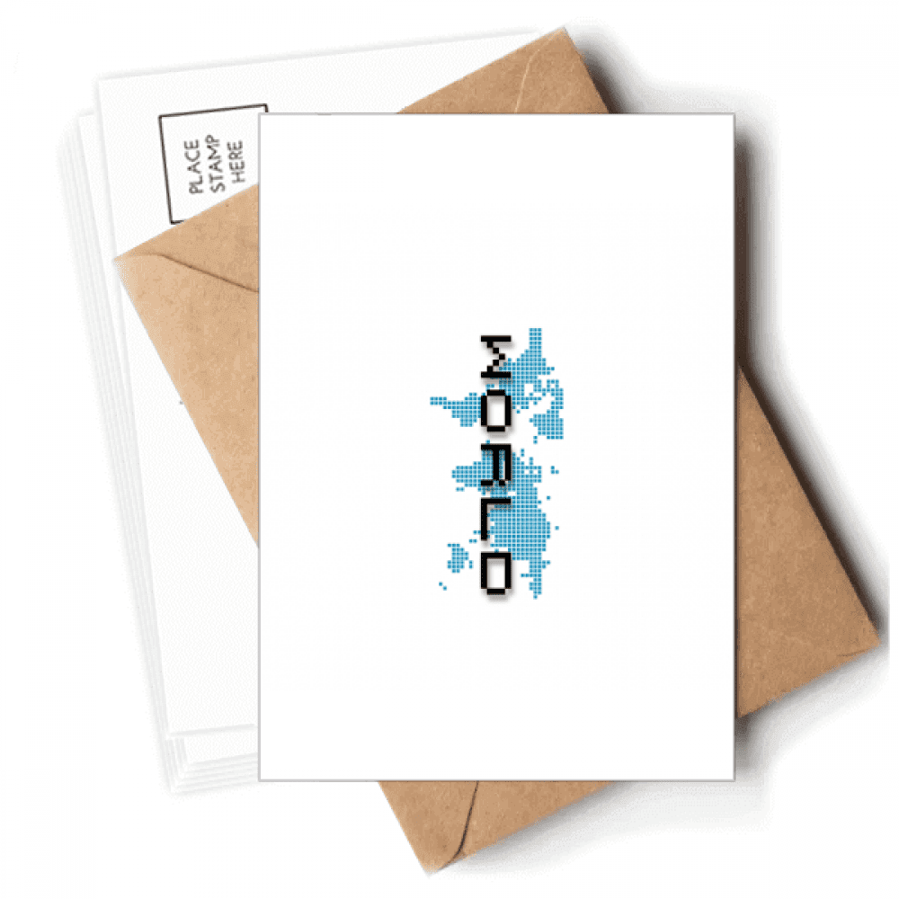 Map World Country USA Art Deco Fashion Postcards Envelopes Blank Note ...