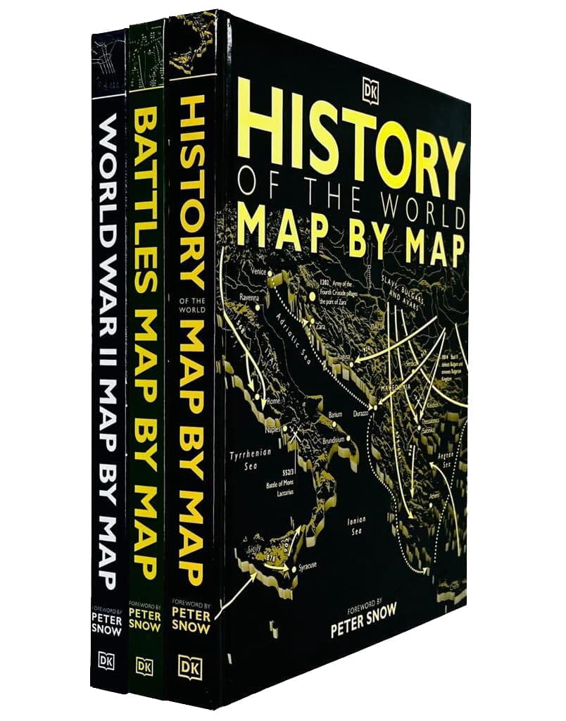 Map By Map Series By Peter Snow & DK 3 Books Collection Set - Non ...