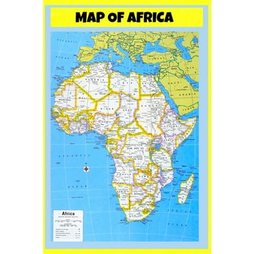 Map of Florida Style E - Laminated Wall Map Poster Print Perfect for Classrooms and Homes ...