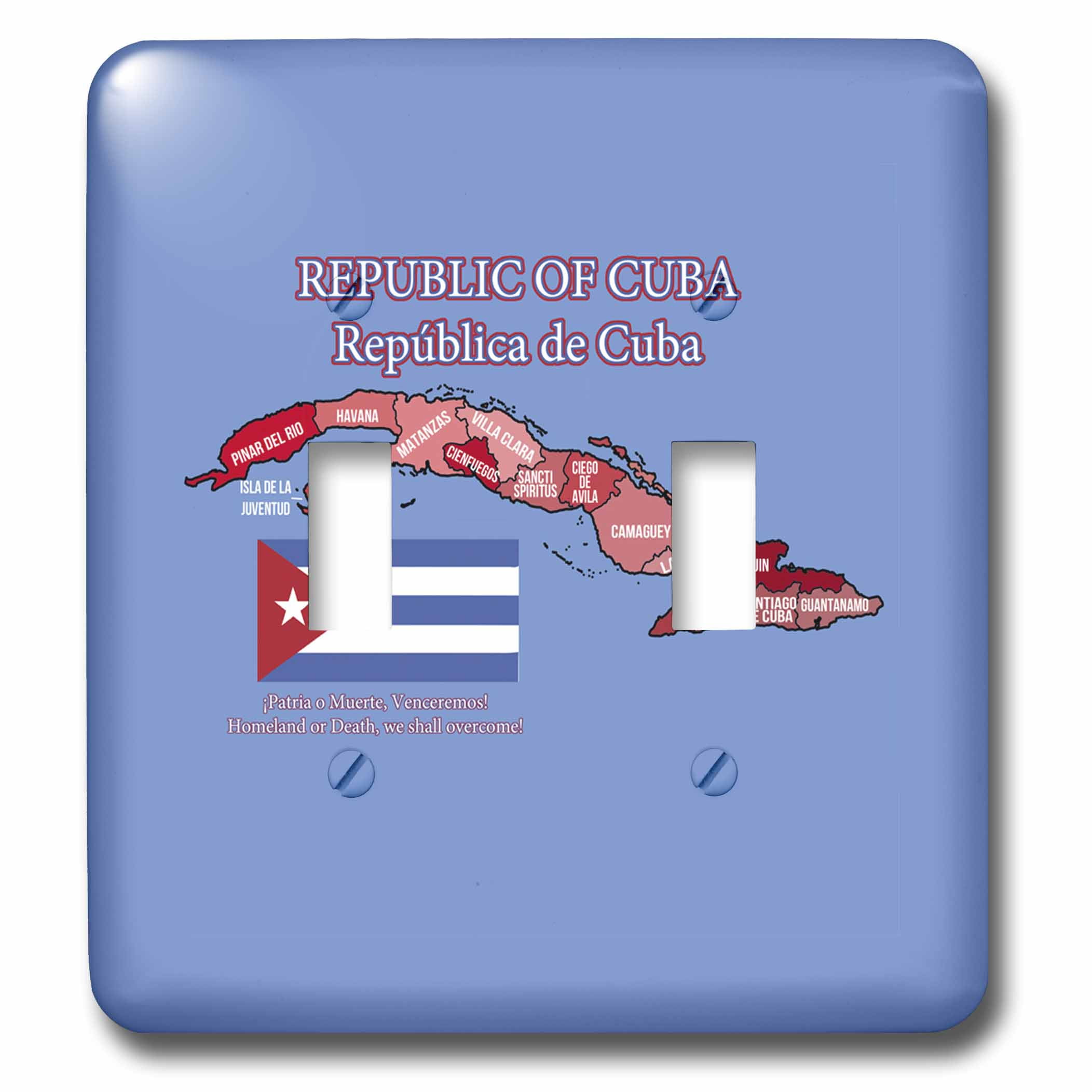 3dRose, Map of Cuba with each Province identified with Cuban flag and ...