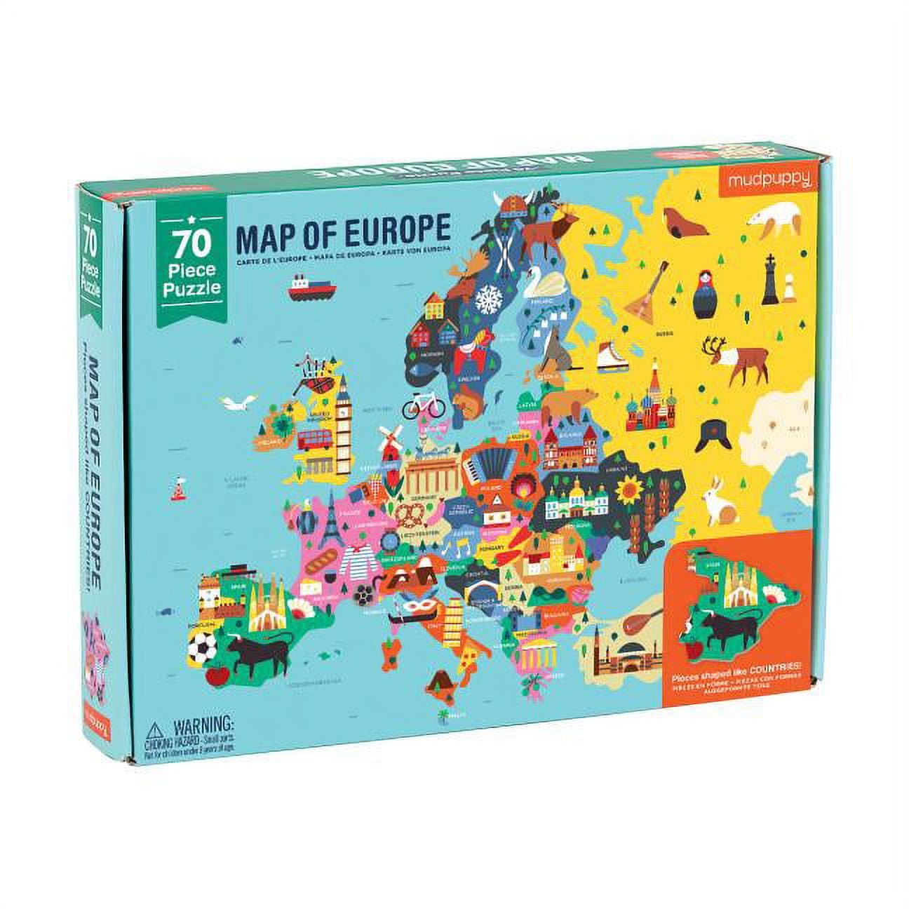 Map of Europe Puzzle - Walmart.com