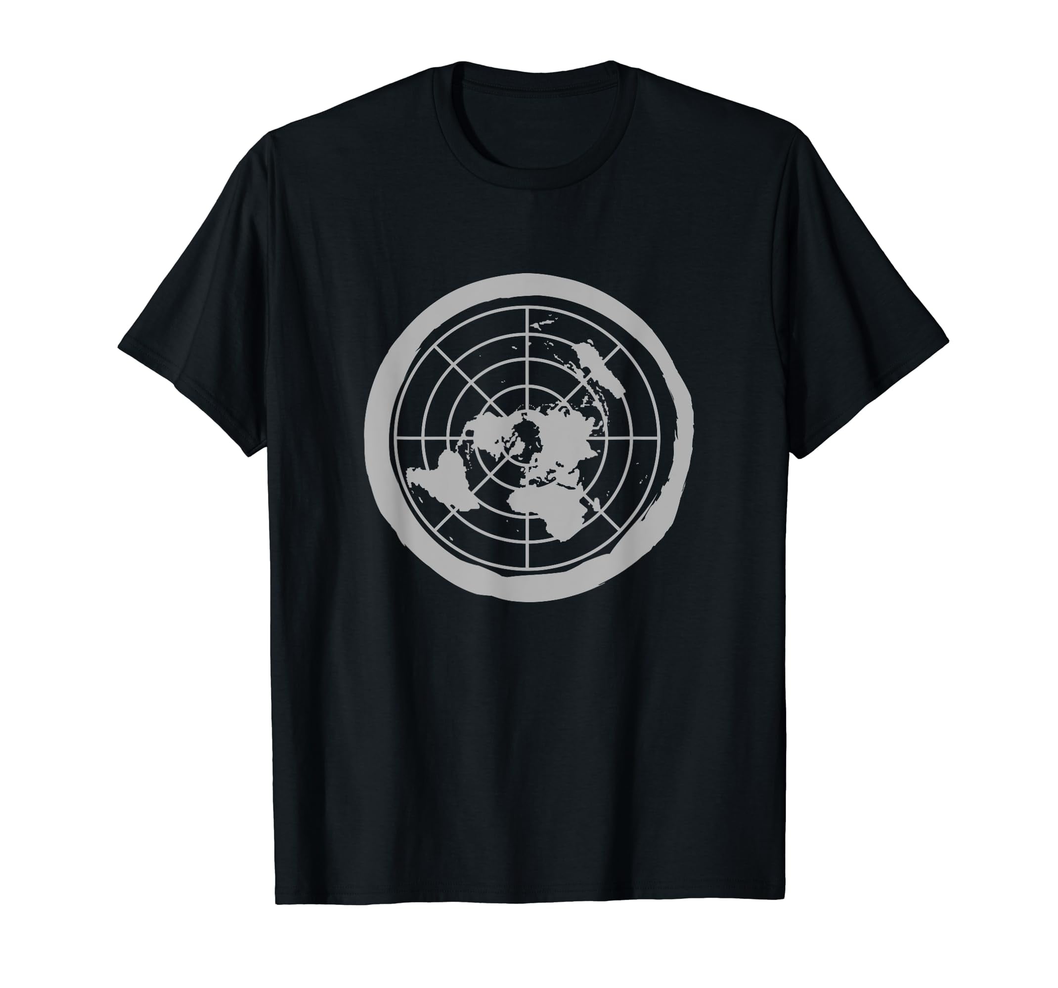 Map of Flat Earth T-Shirt Tee - Walmart.com