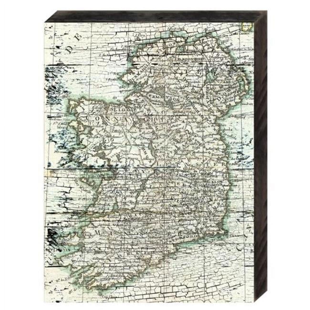Map of Ireland Rustic Design Reclaimed Wood Wall Decor - Walmart.com