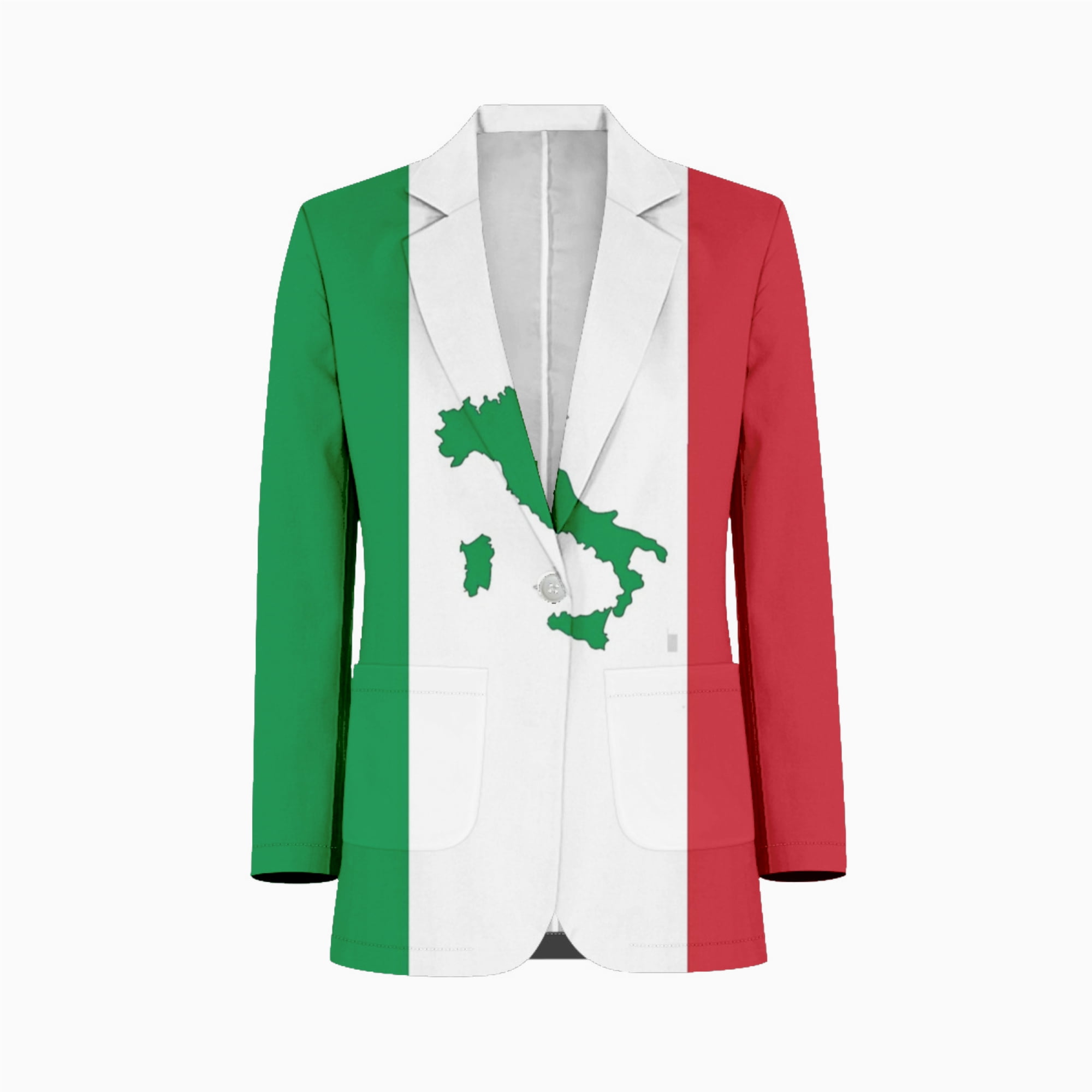 Map of Italy - Italian Flag Mens Suits Shawl Collar Slim Fit Suit Mens ...