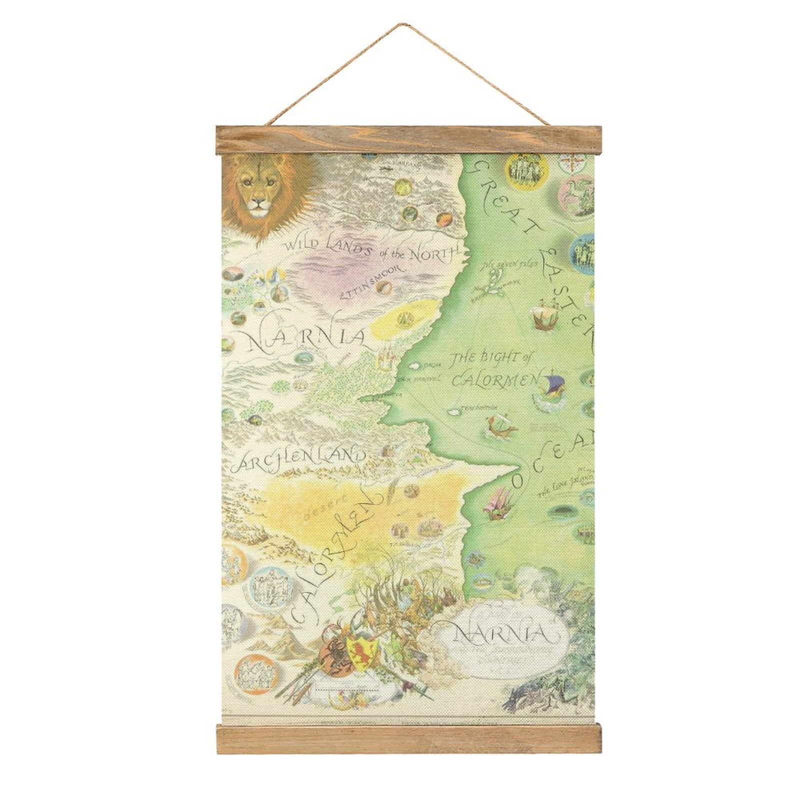 Map of Narnia Artworks Canvas Poster Artworks Canvas Poster Art Gifts ...