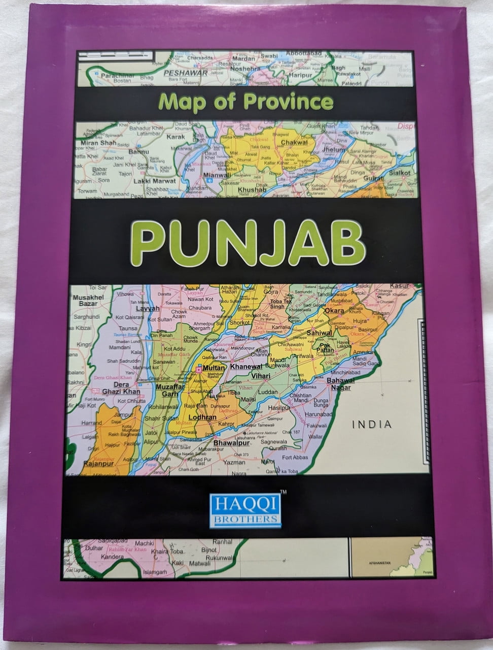 Map of Province PUNJAB / HAQQI BROTHERS / Paperback - Walmart.com