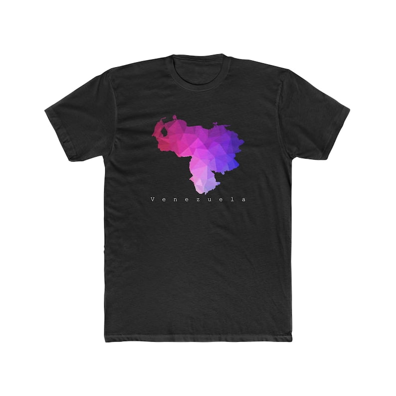 Map of Venezuela Violet Polygons tshirt - Walmart.com
