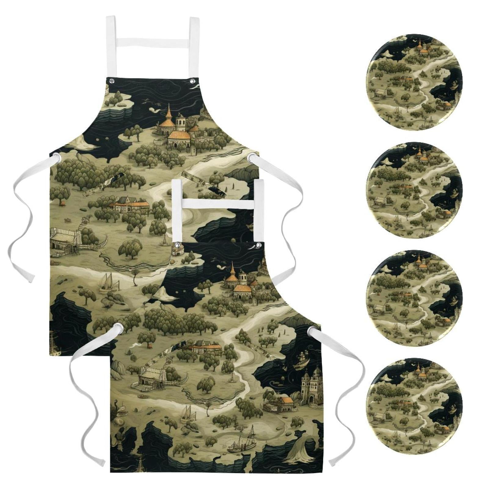 Map section 2 Pack Waterproof Button Kit with Pockets and Badge for ...