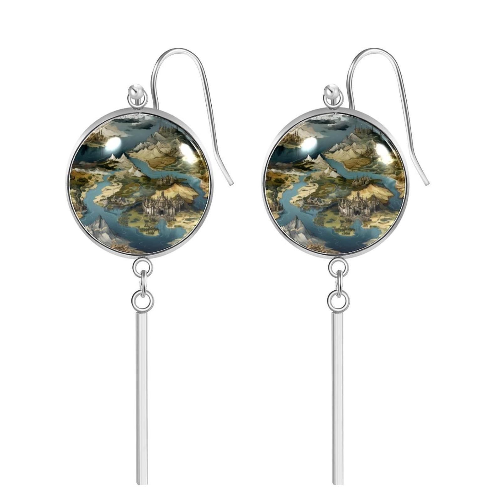 Map section Elegant Earring Set with Stunning Patterns - for Showcasing ...