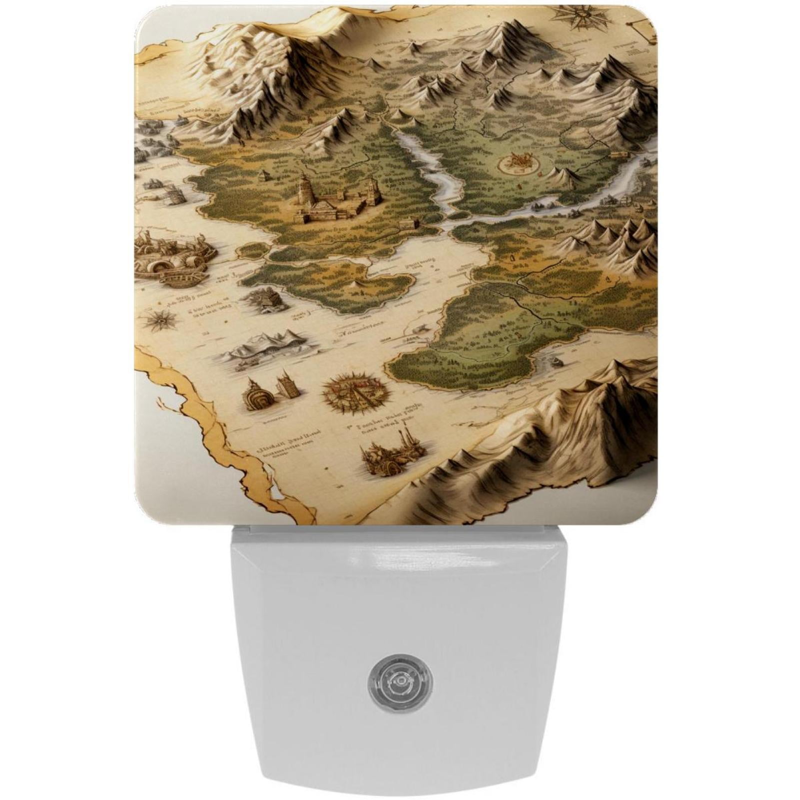 Map section LED Square Night Lights - Energy Efficient and Contemporary ...