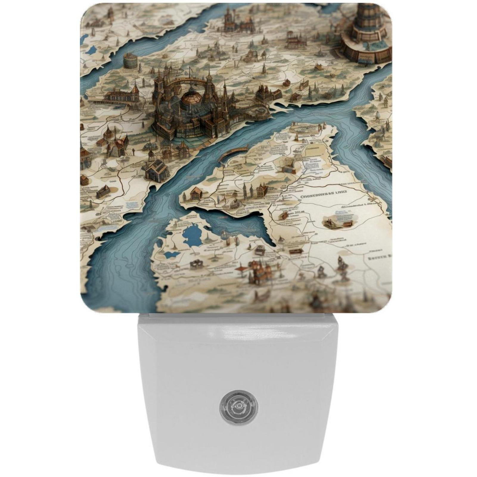 Map section LED Square Night Lights - Energy Efficient & Elegant ...