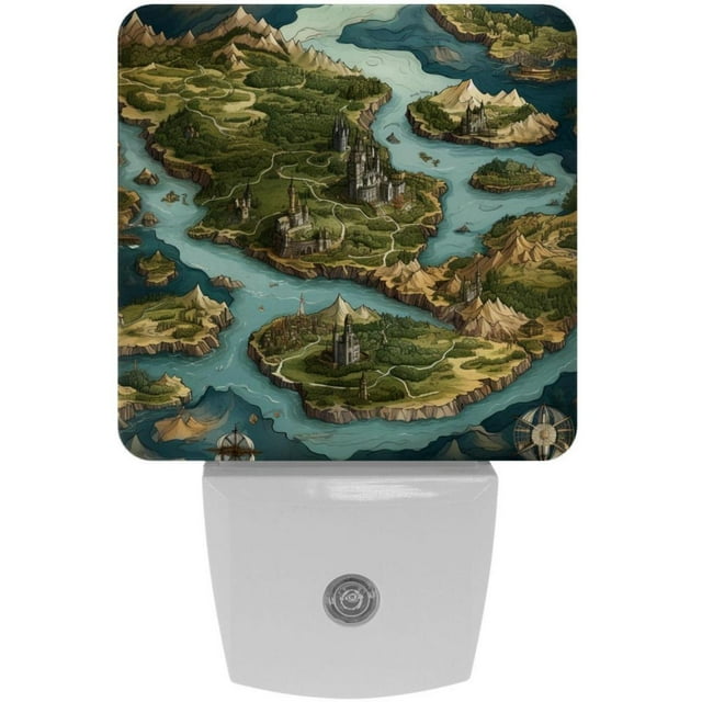 Map section LED Square Night Lights- Modern and Energy Efficient ...