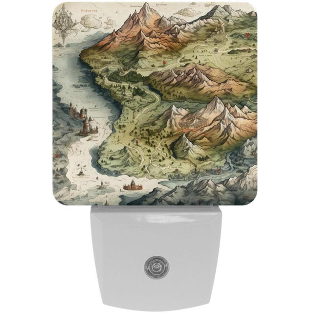 Map section LED Square Night Lights- Modern and Energy Efficient ...