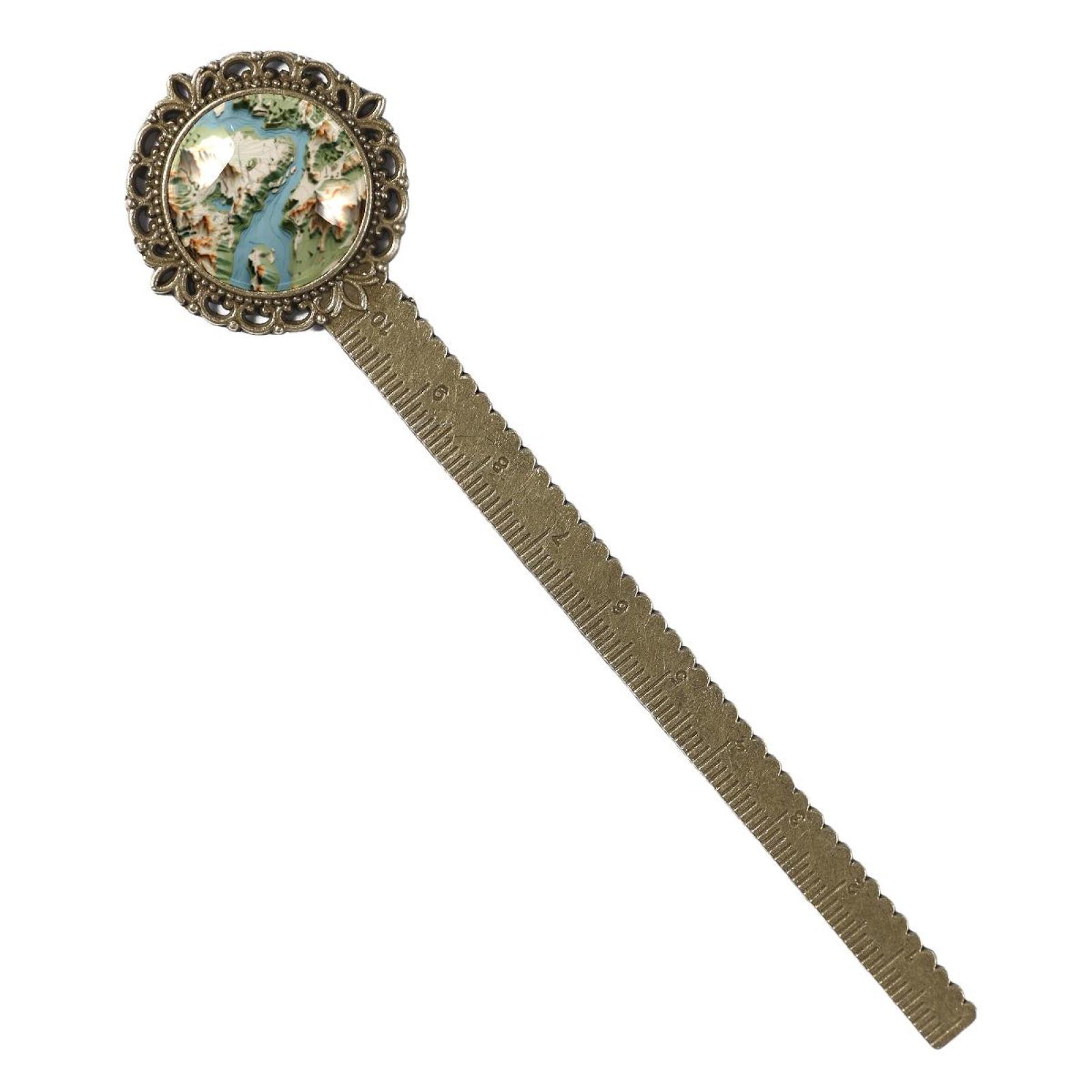 Map section Lace Bookmark in Antique Bronze: Gift for Readers and Book ...