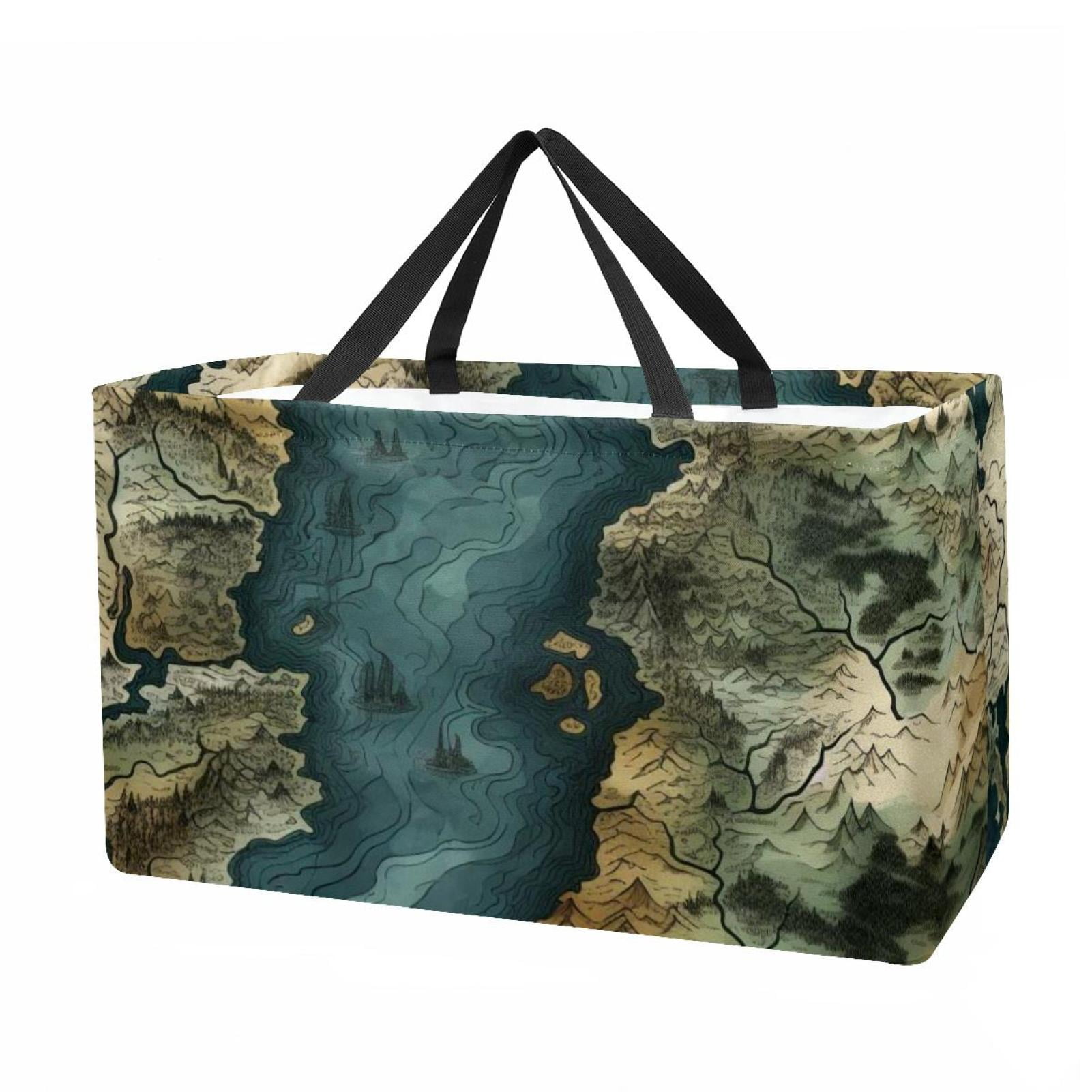 Map section Large Capacity Reusable Foldable Oxford Cloth Storage ...