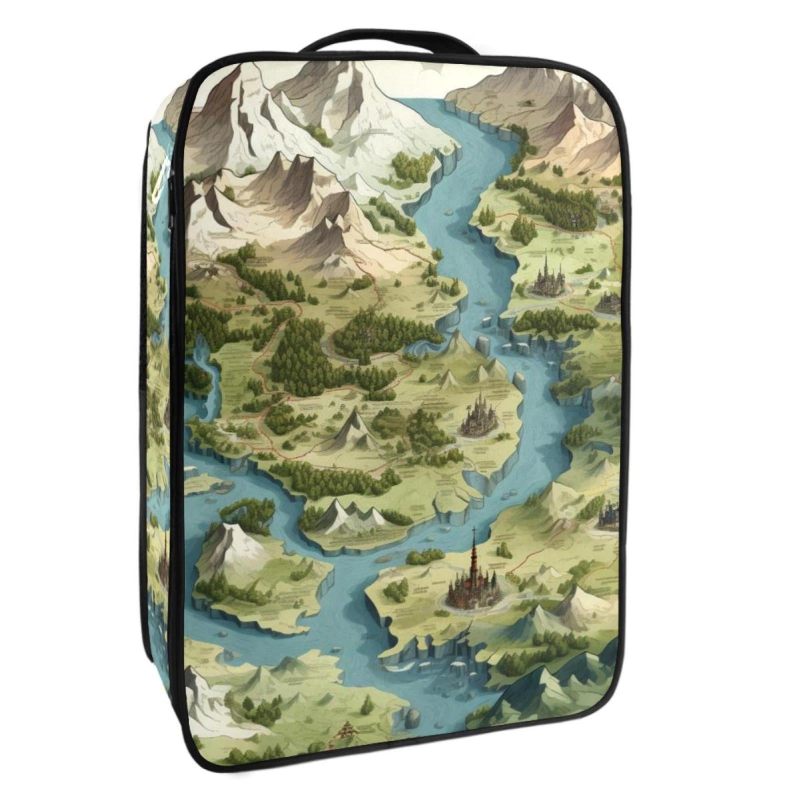 Map section Polyester Shoe Storage Box 23x31cm/9x12in - Organizer ...