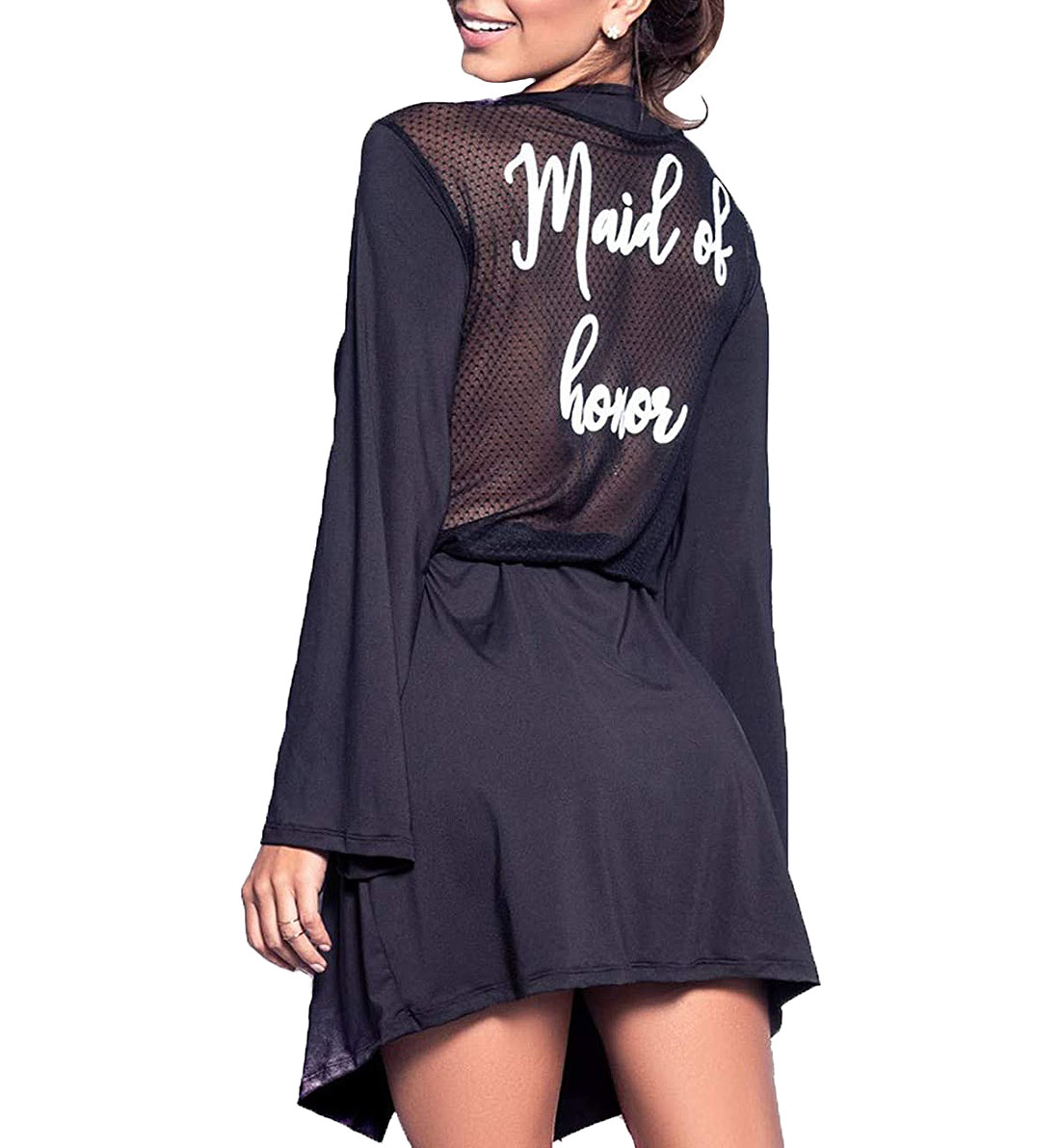 Mapale Womens Maid Of Honor Robe & Panty Set Style-8360 - Walmart.com