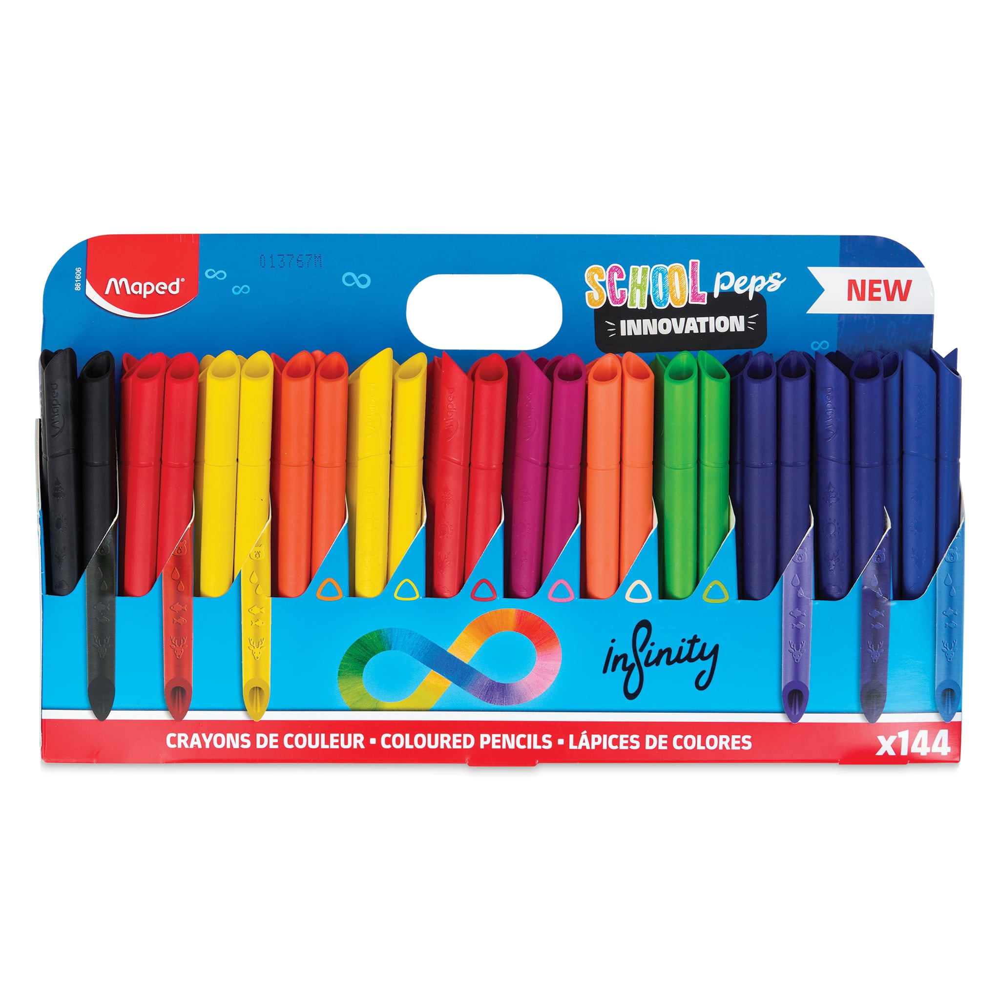Maped Color'Peps Infinity Colored Pencils - Classroom Pack, Set of 144 ...