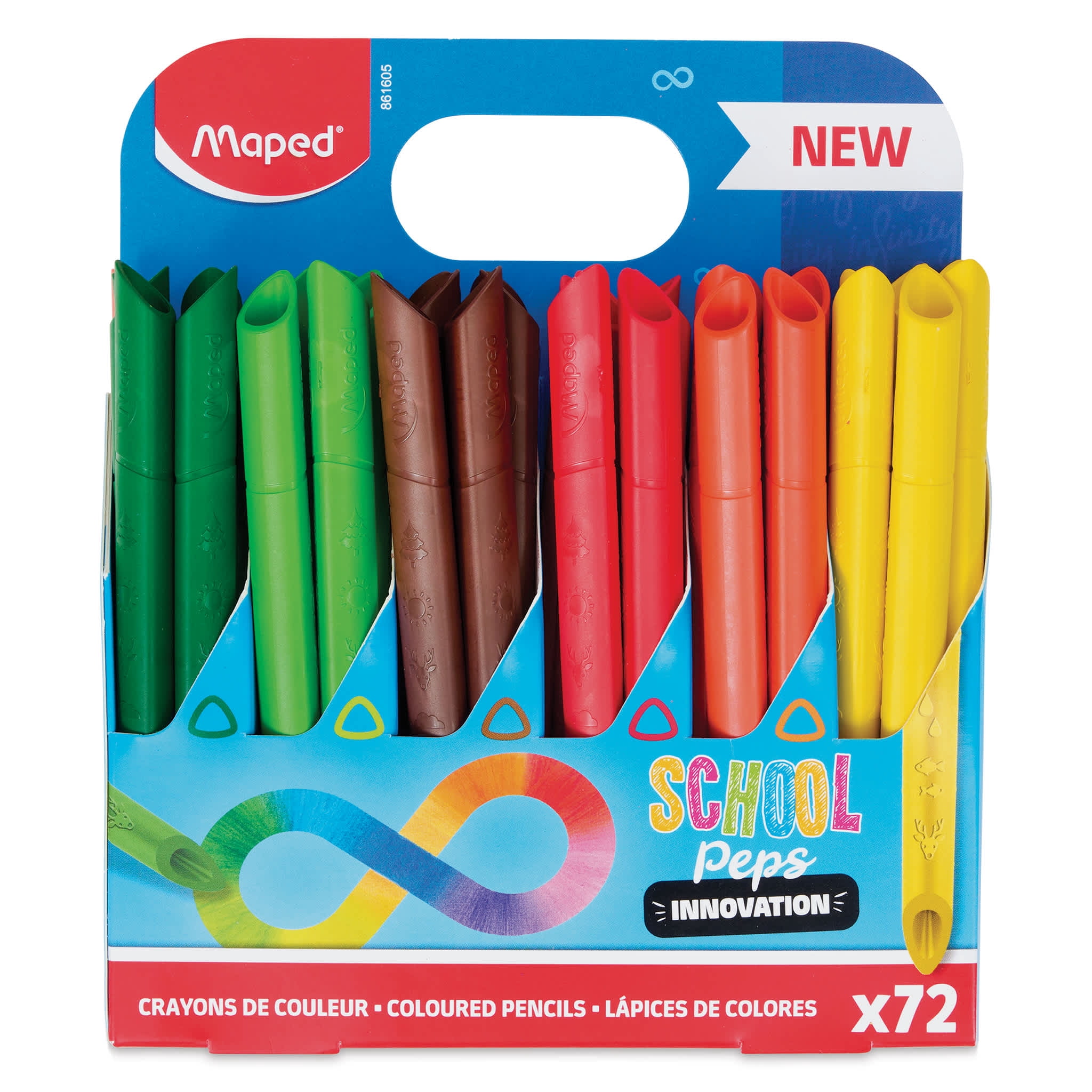 Maped Color'Peps Infinity Colored Pencils, Sharpened Core Color Drawing ...