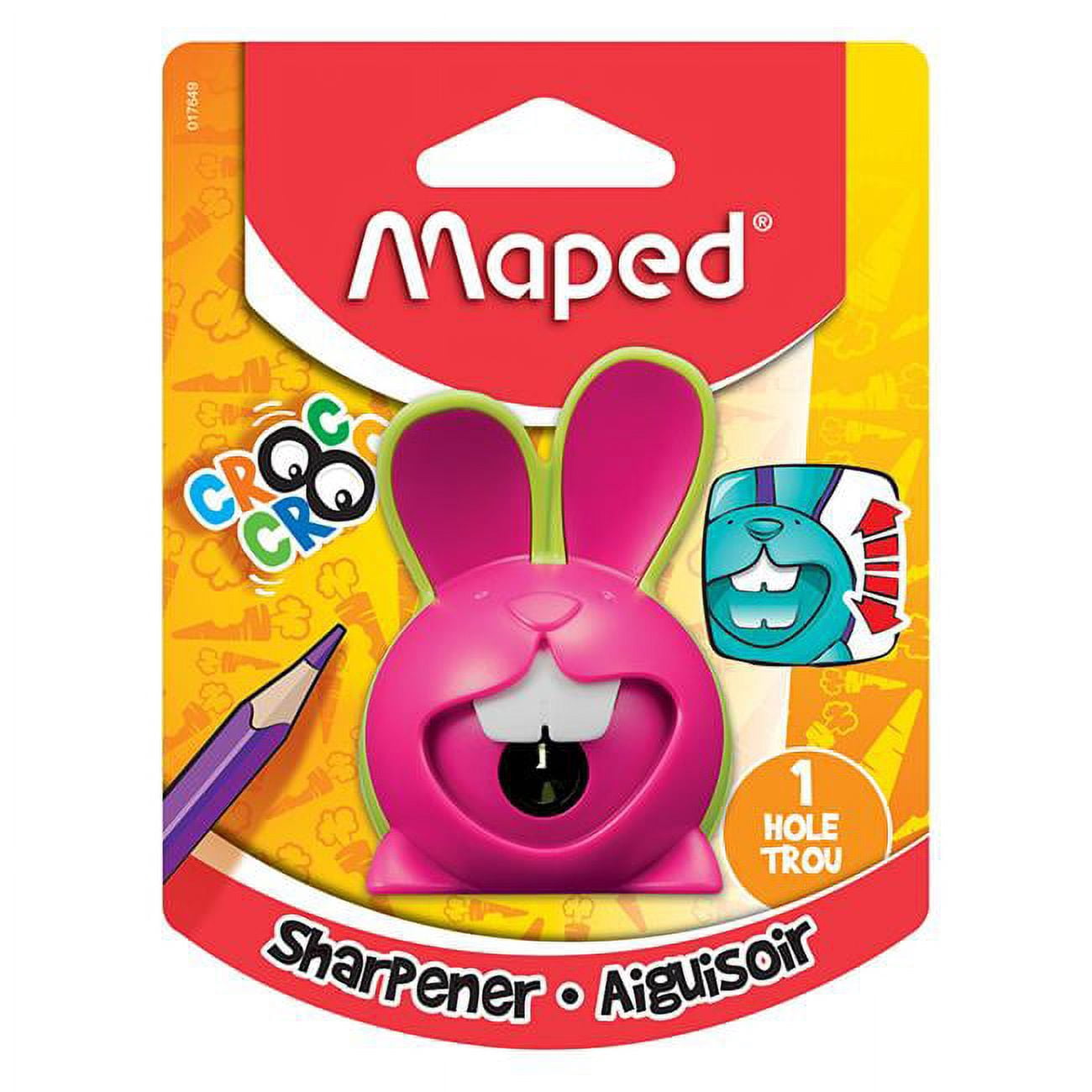 Maped Helix MAP017649-12 Croc Bunny 1 Hole Sharpener Innovation - 12 ...