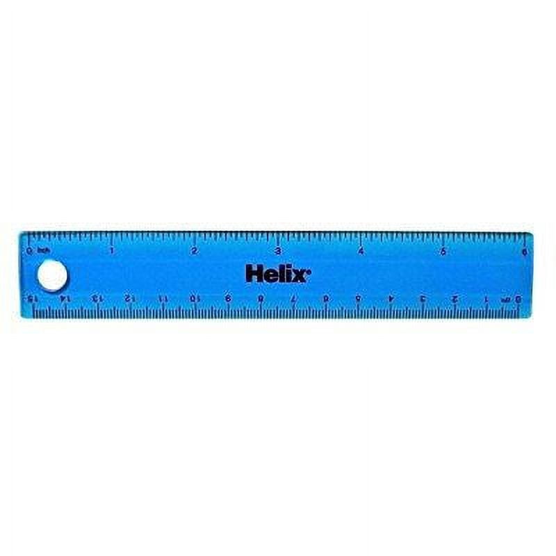 Helix 6" Shatter Resistant Ruler - Walmart.com
