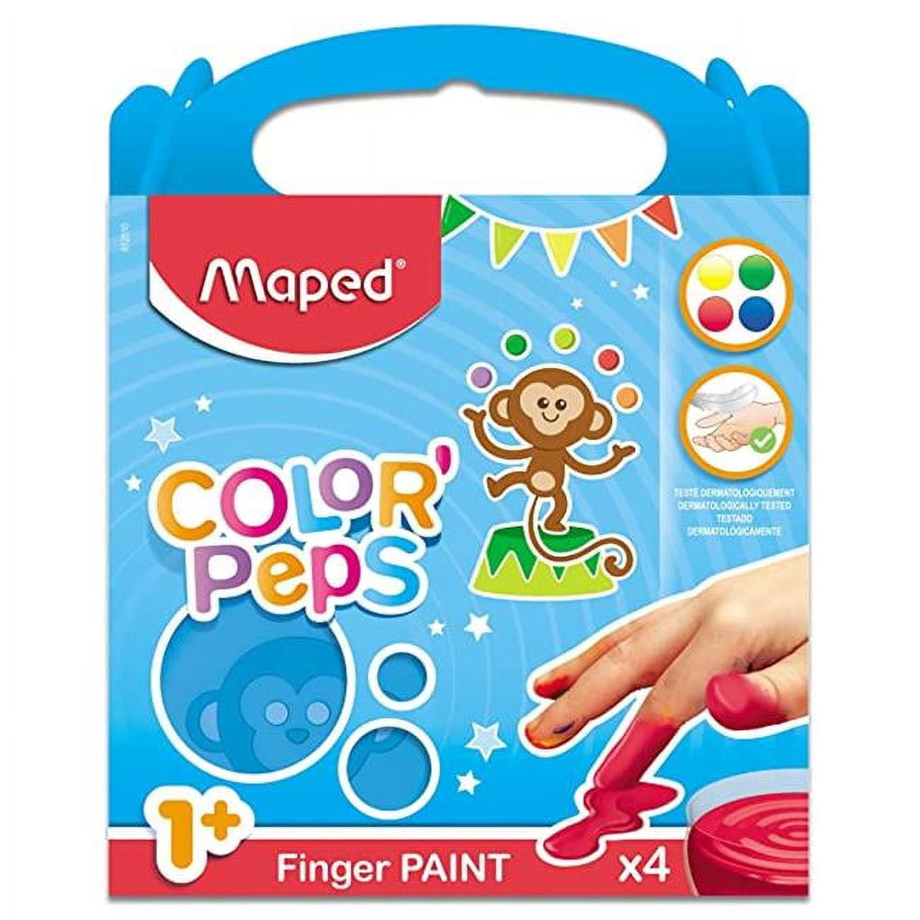 Maped Helix USA MAP812510 4 Color Peps Finger Paint, Multi Color ...