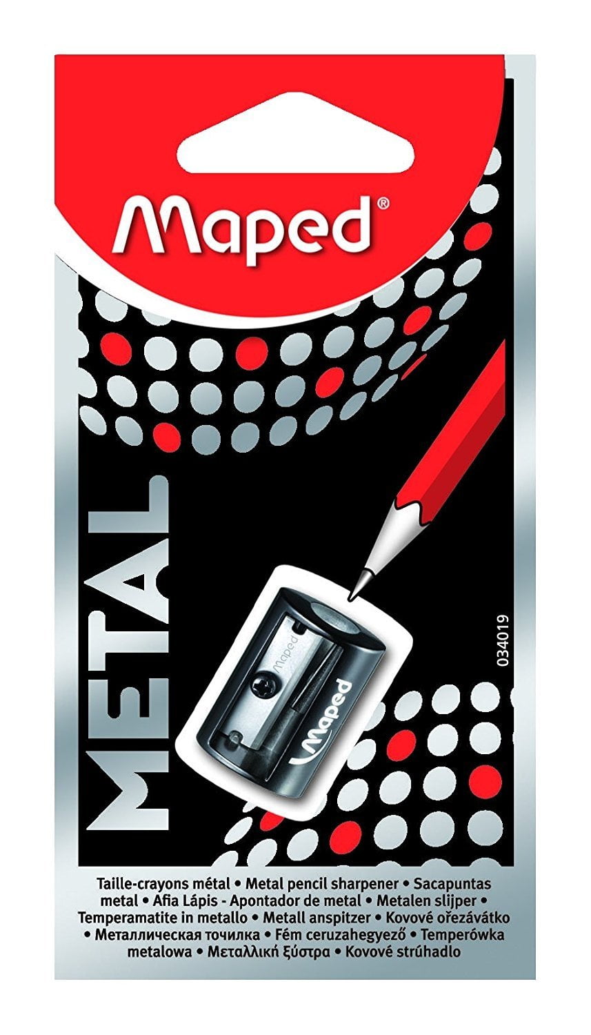 Maped Satellite 1 Hole Metal Sharpener, Assorted Colors 034019 ...