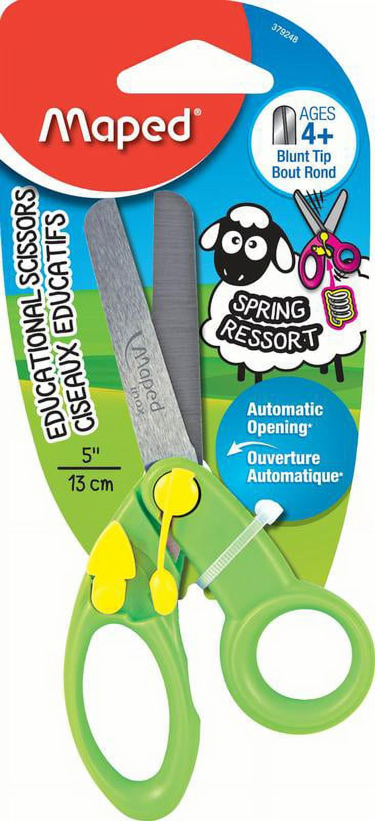 Maped Spring-Assisted Educational Scissors 5" / 13cm - Walmart.com