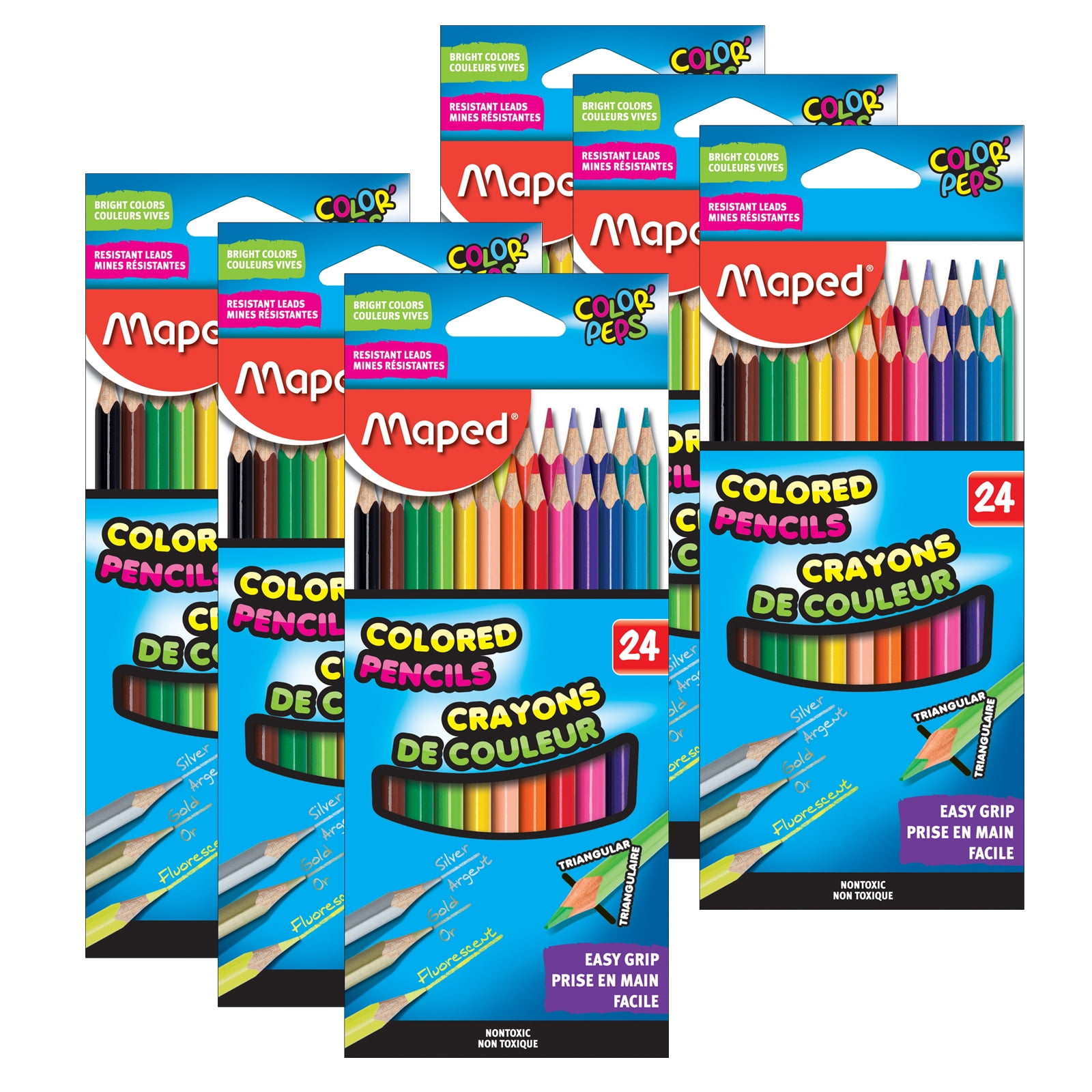 Maped Triangular Colored Pencils (144 Count) - Walmart.com