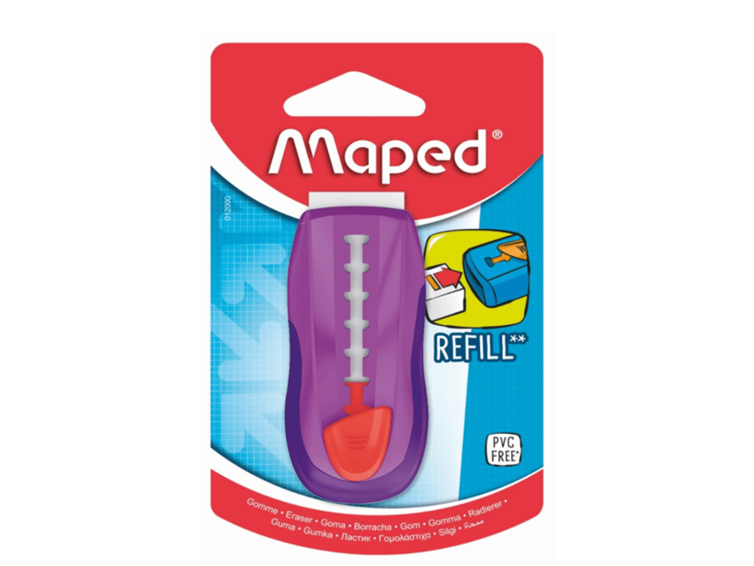Maped Universal Gom Stick Eraser with Refillable Holder - Walmart.com