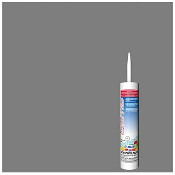 Mapei Mapesil T Plus Silicone Sealant, Pearl Gray, 10.1 oz, Resistant ...