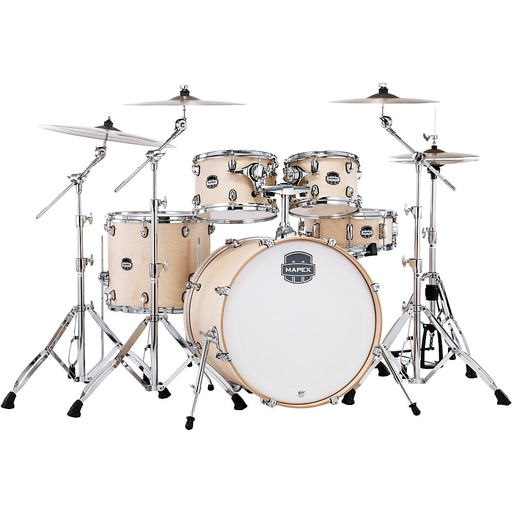 Mapex Mars Maple Rock 5-Piece Shell Pack With 22" Bass Drum Natural ...