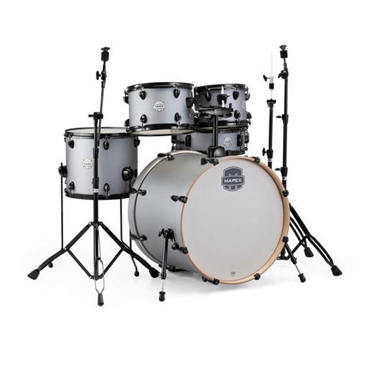 Mapex ST5295FBIG Storm Rock 22" Bass Drum 5-Piece Drum Set w/ Black ...