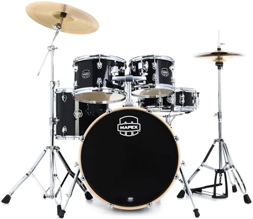 Mapex Venus VE5044FTC 5-piece Fusion Complete Drum Set - Black Galaxy ...