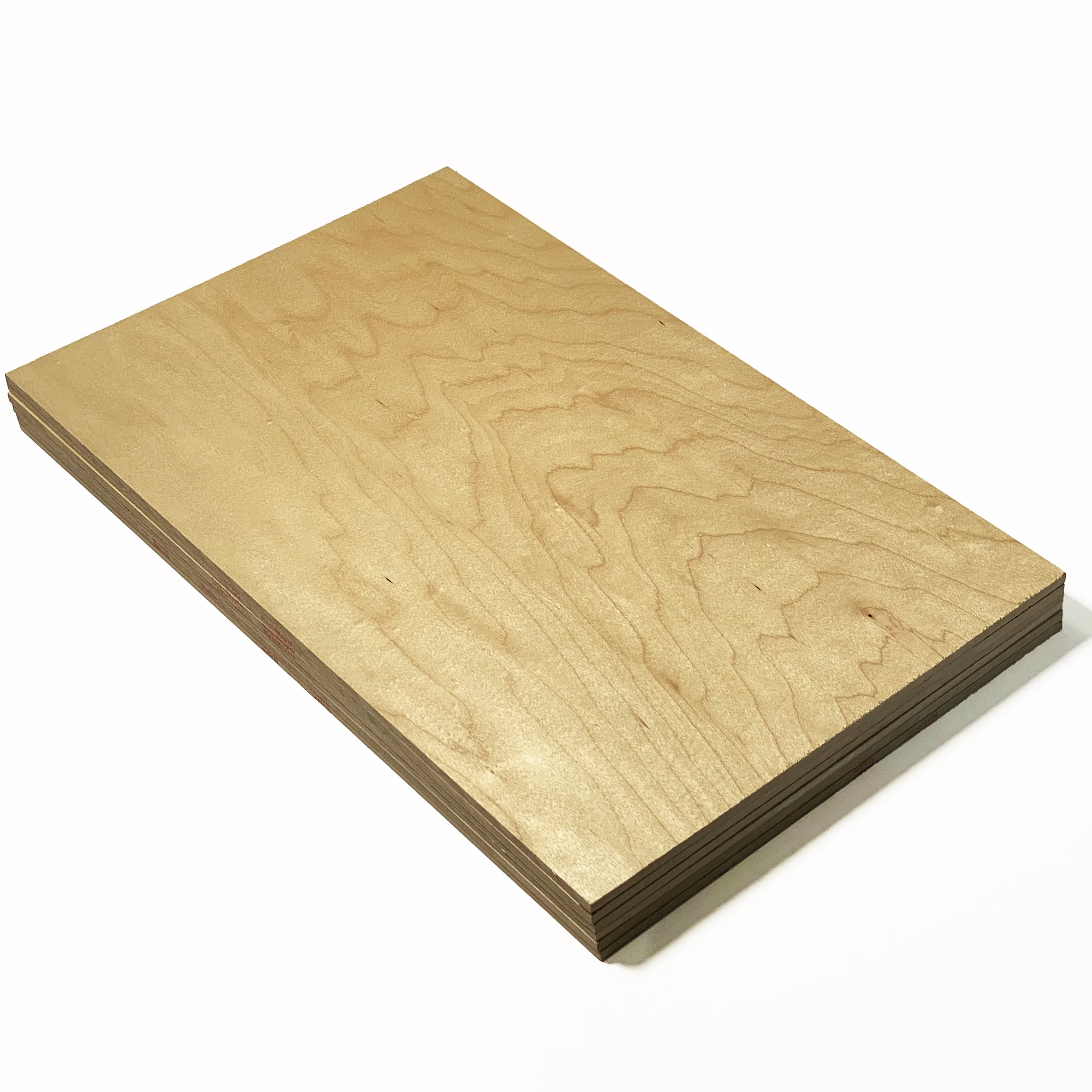 Maple | 6mm 1/4th inch, 12”x19” Premium Finished Two Sided with MDF ...