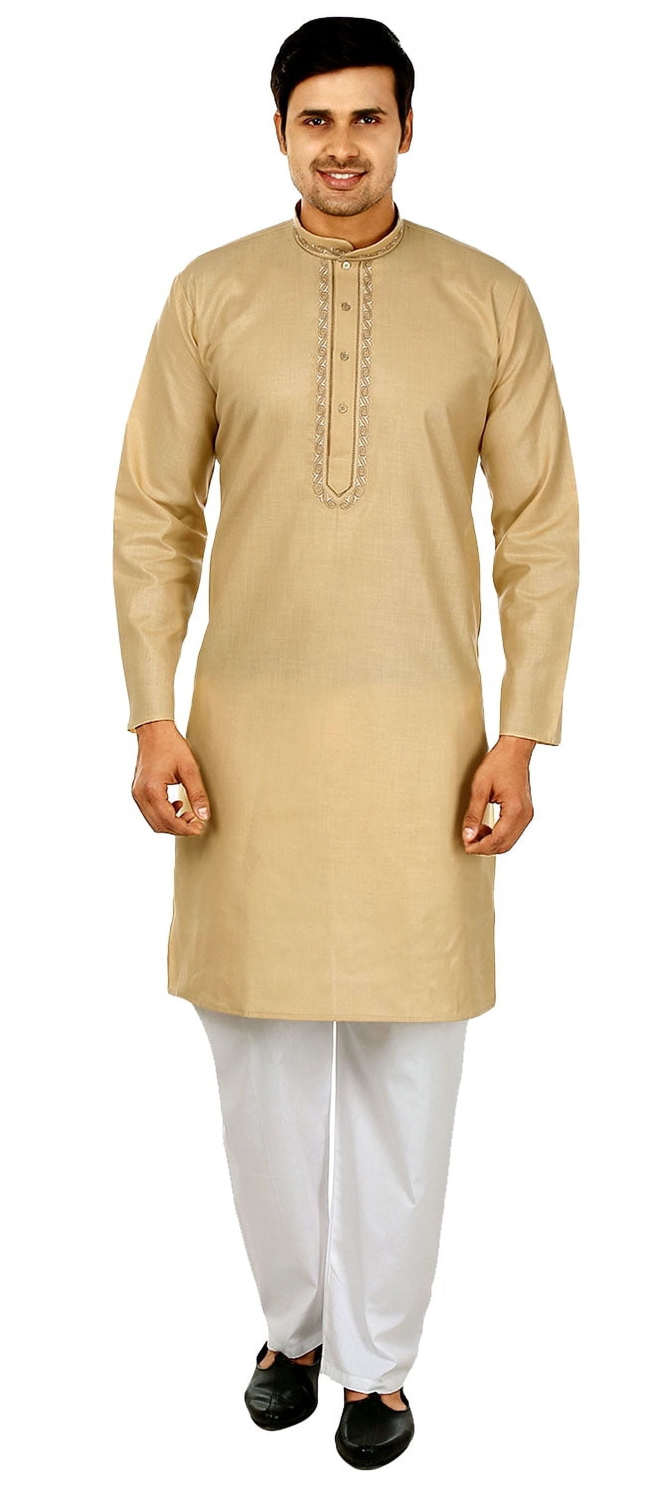 Maple Clothing Men's Cotton Kurta Pajama Party Dress Indian Clothes ...