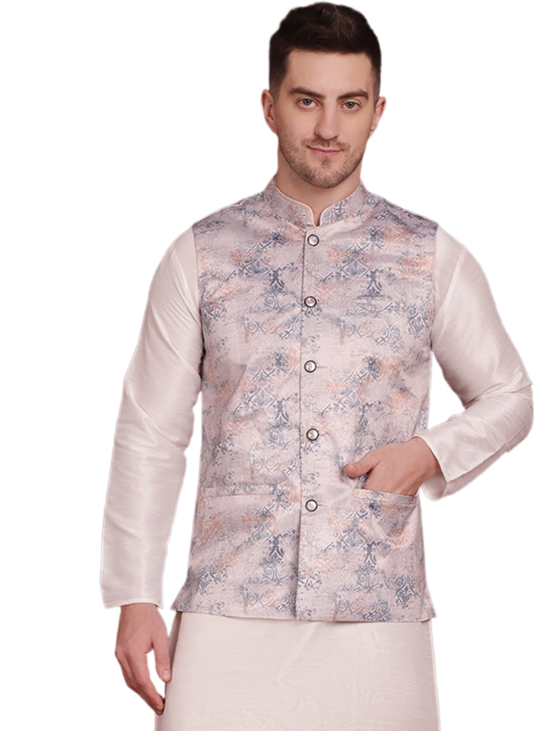 Maple Clothing Men's Vest Nehru Jacket Waistcoat Indian Outerwear Guest ...