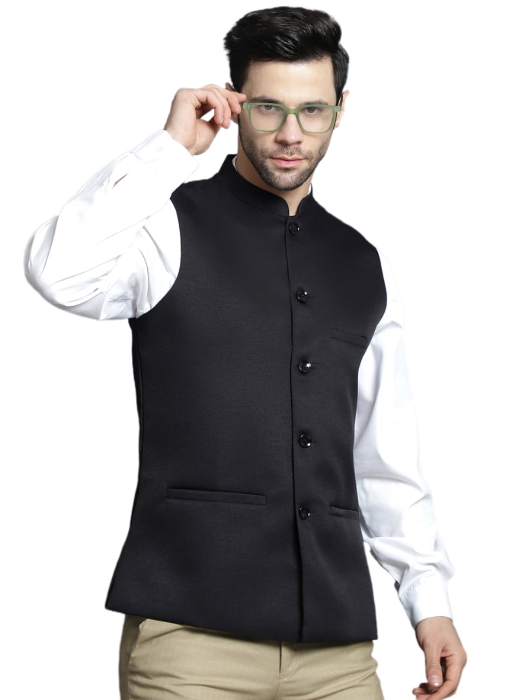 Maple Clothing Nehru Jacket Men's Traditional Sleeveless India Modi ...