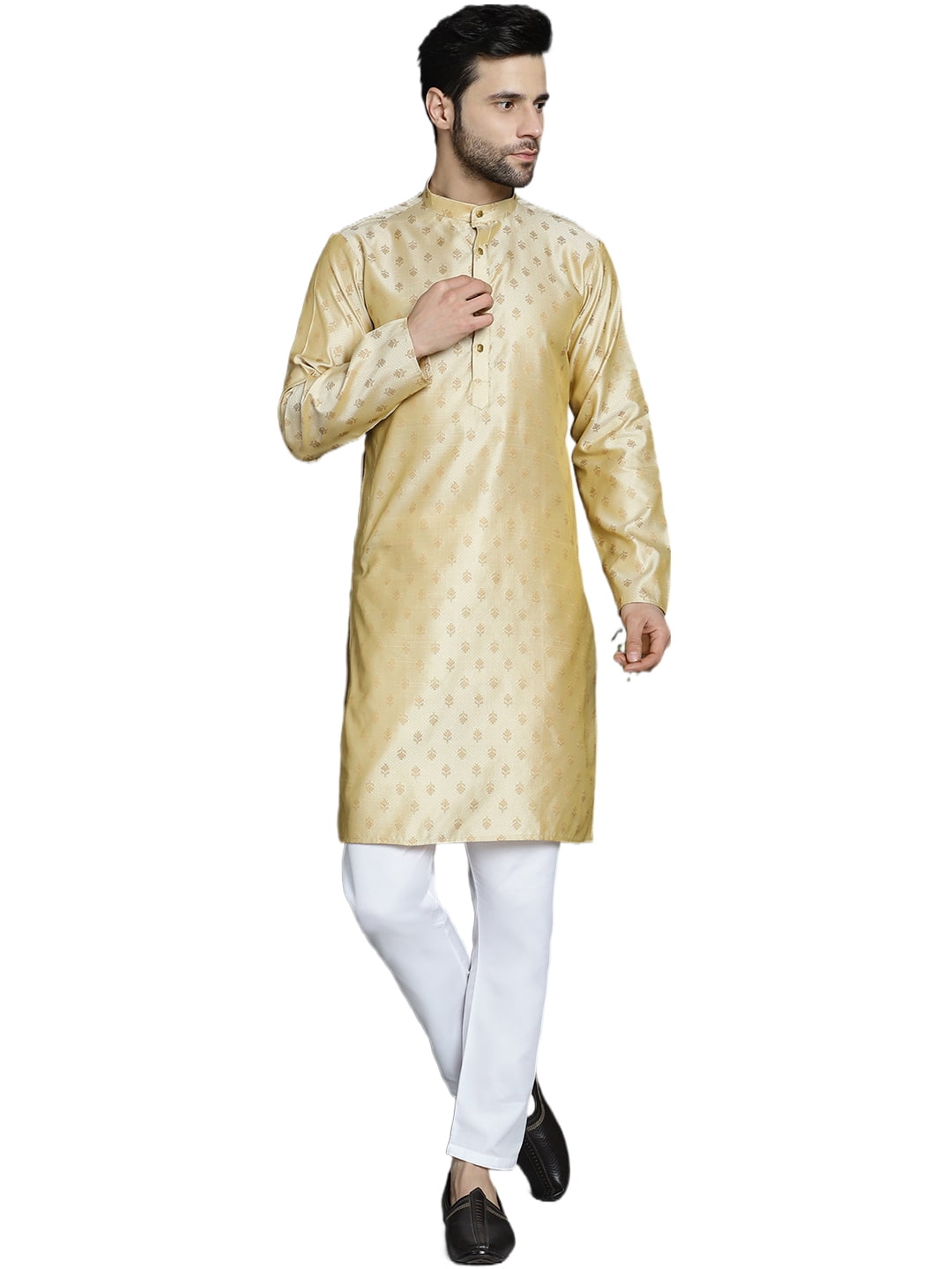 Maple Clothing Party Wear Brocade Kurta Pajama Set Indian Wear Men ...