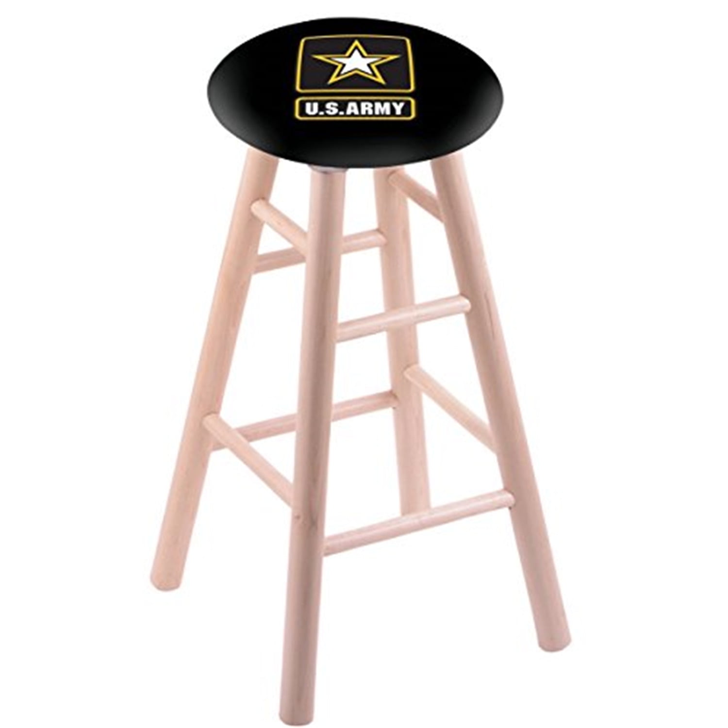 Maple Counter Stool in Natural Finish with U.S. Army Seat - Walmart.com